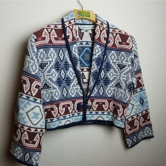 Jackets & Coats | Vintage8s Cropped Ethnic Jacket | Poshmark